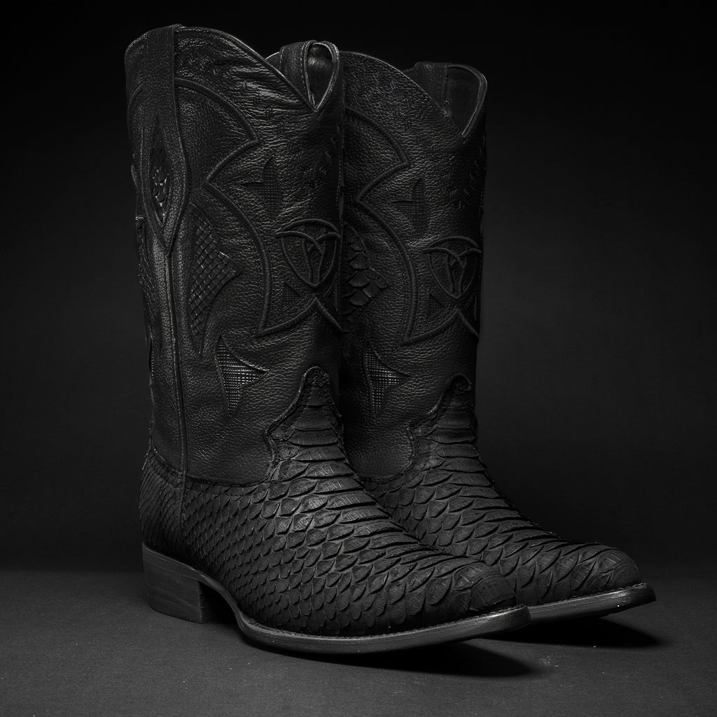 Men's J Toe Python Original Exotic Cowboy Western Boot – Rodeo Cartie