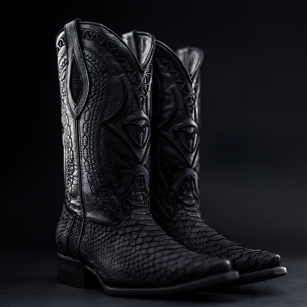Men's Snip Toe Python Original Exotic Cowboy Western Boot – Rodeo Cartie