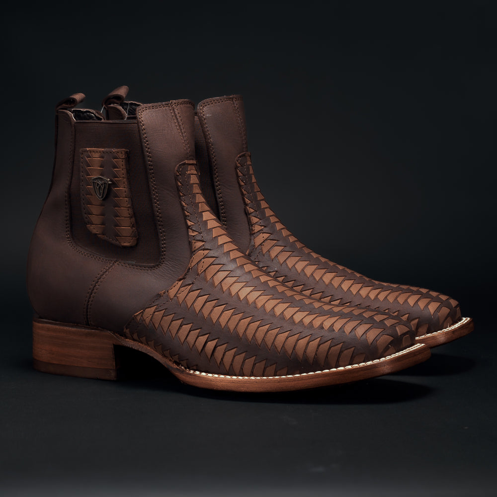 Men's 716 Braided Short Ankle Western Boot Square Toe – Rodeo Cartie