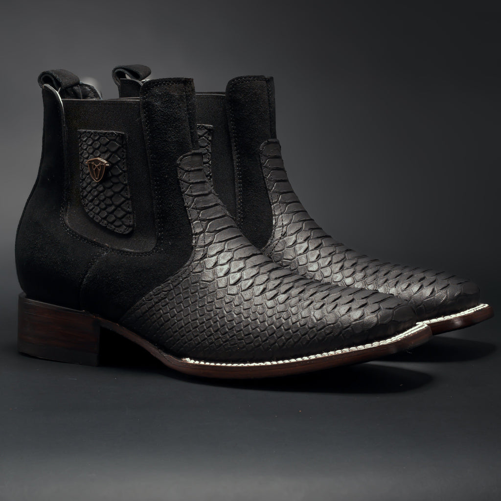 Men's MAMBA Strike Python Tribute Ankle Square Toe Boot – Rodeo Cartie