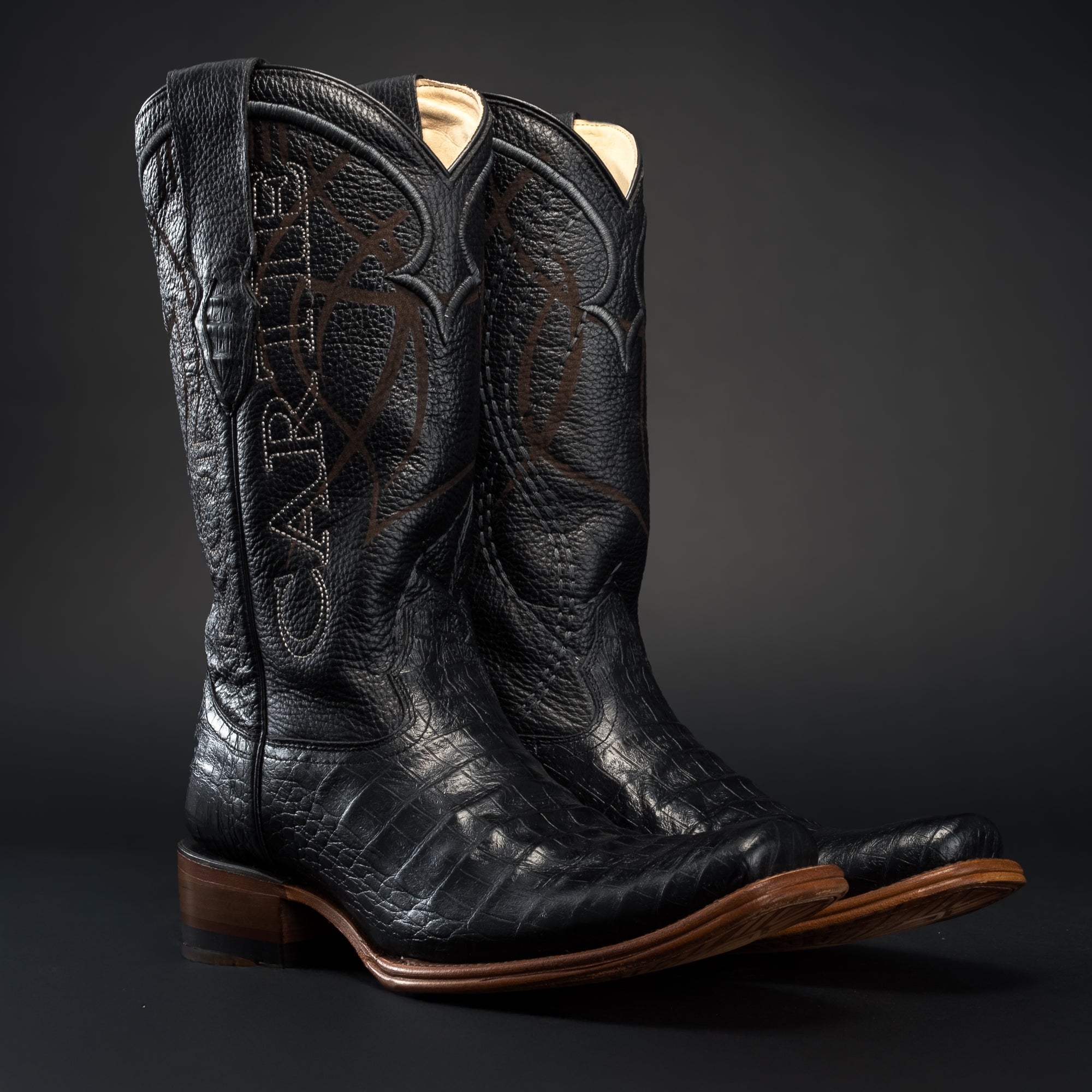 Men's DENVER Caiman Belly Square Toe Boot – Rodeo Cartie